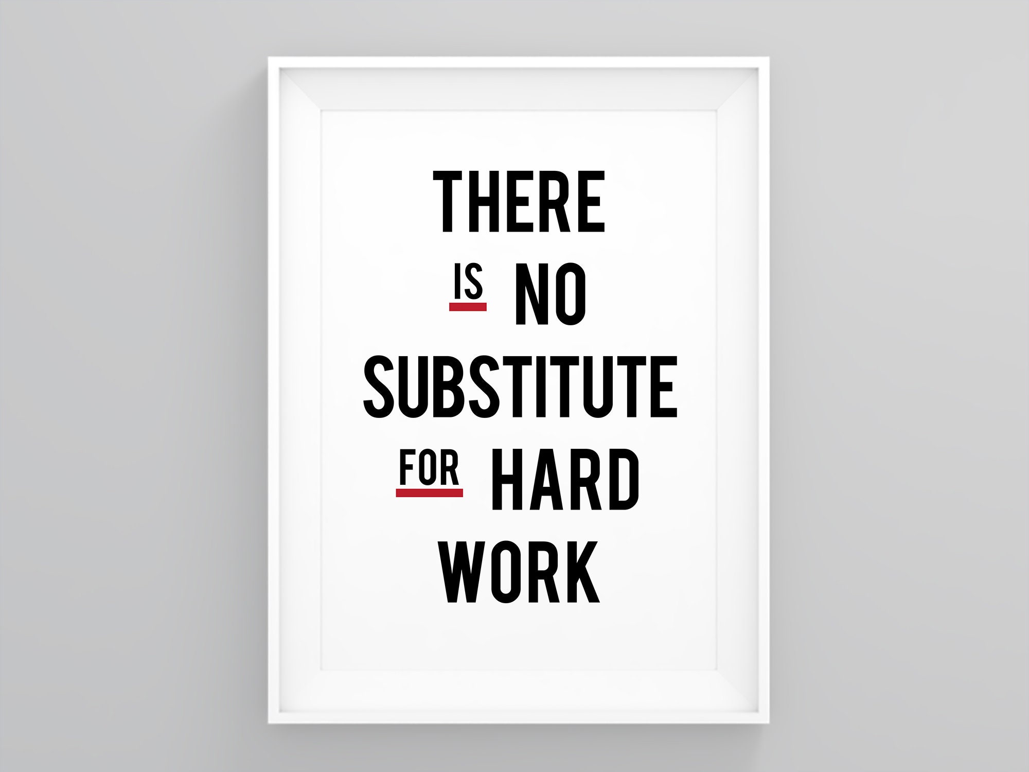 There is No Substitute for Hard Work Bodybuilder Gift | Etsy
