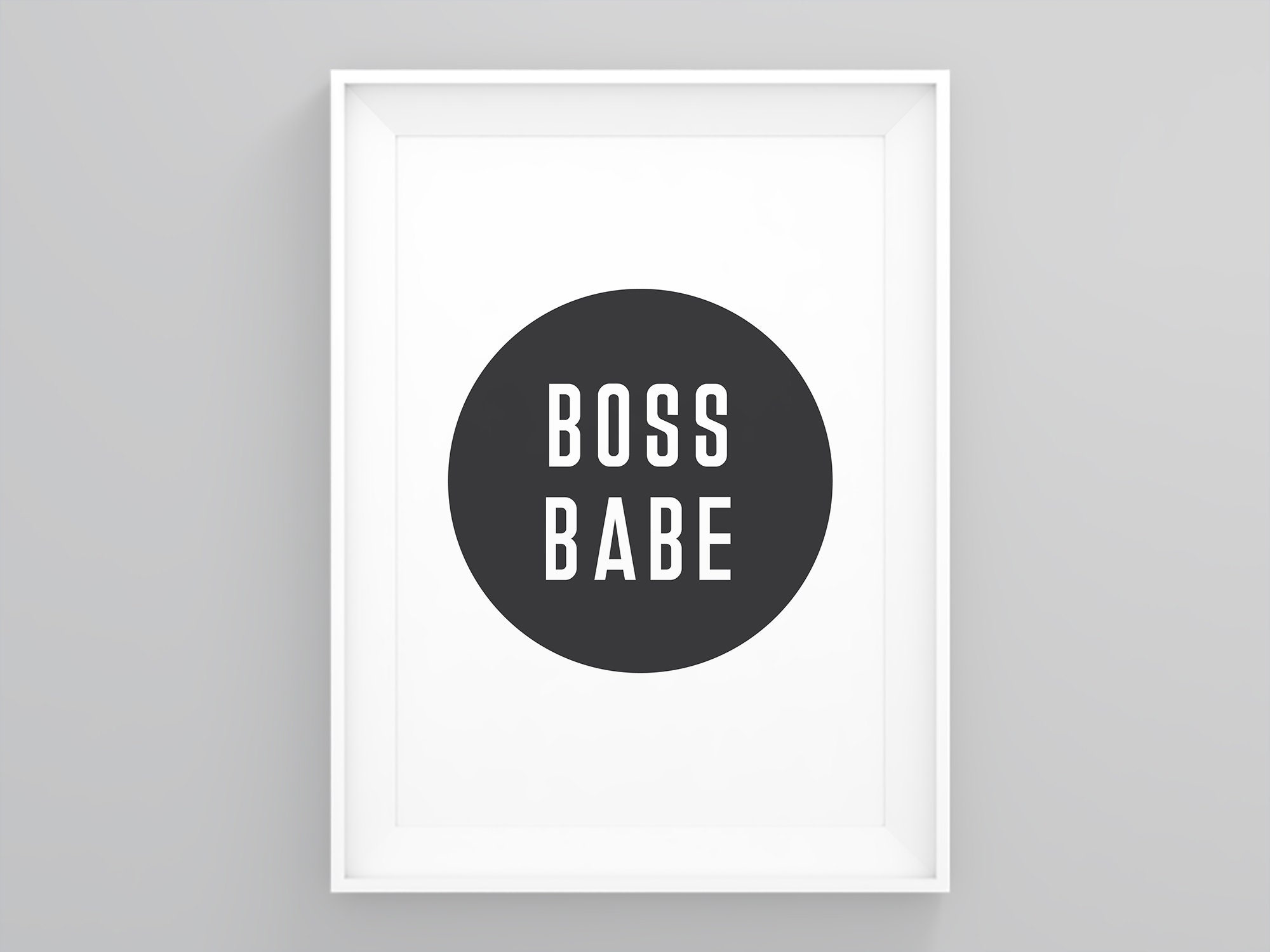 Boss Babe Feminist Art Print Inspiring Woman Print Feminist | Etsy