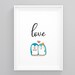 Love, Love Art Poster, Heart Art Print, Love Print, Gifts for Women ...