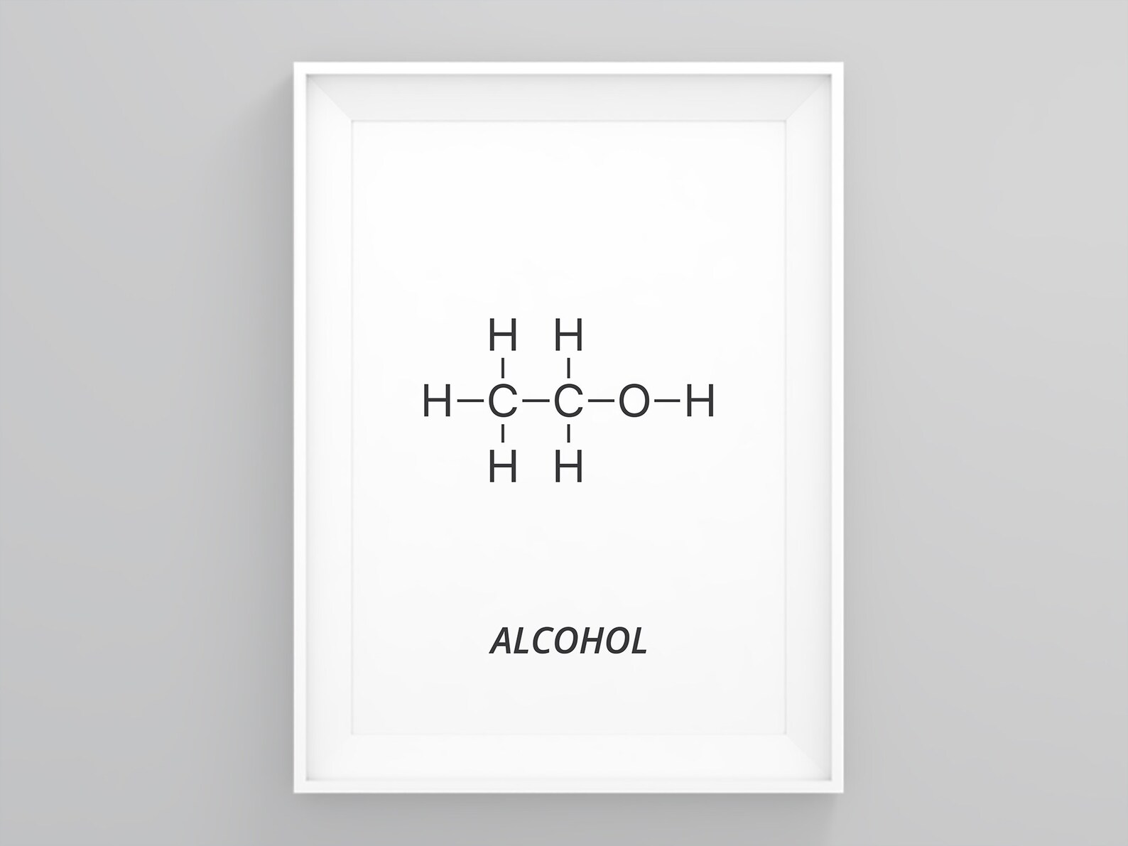 Alcohol Molecule Poster Science Wall Decor Molecule Symbol - Etsy
