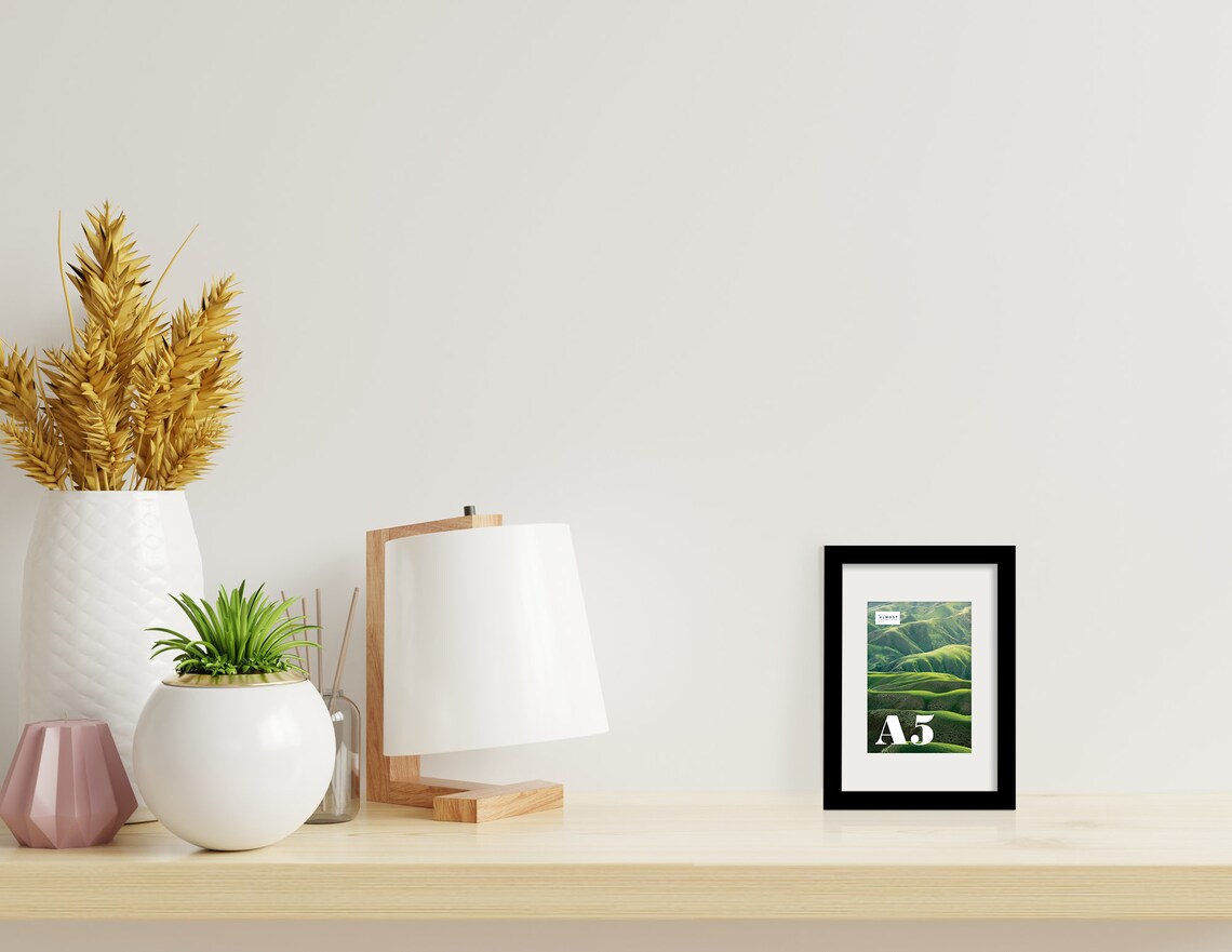 A5 Black Picture Frame A5 Frame With Mount for A6 Print - Etsy