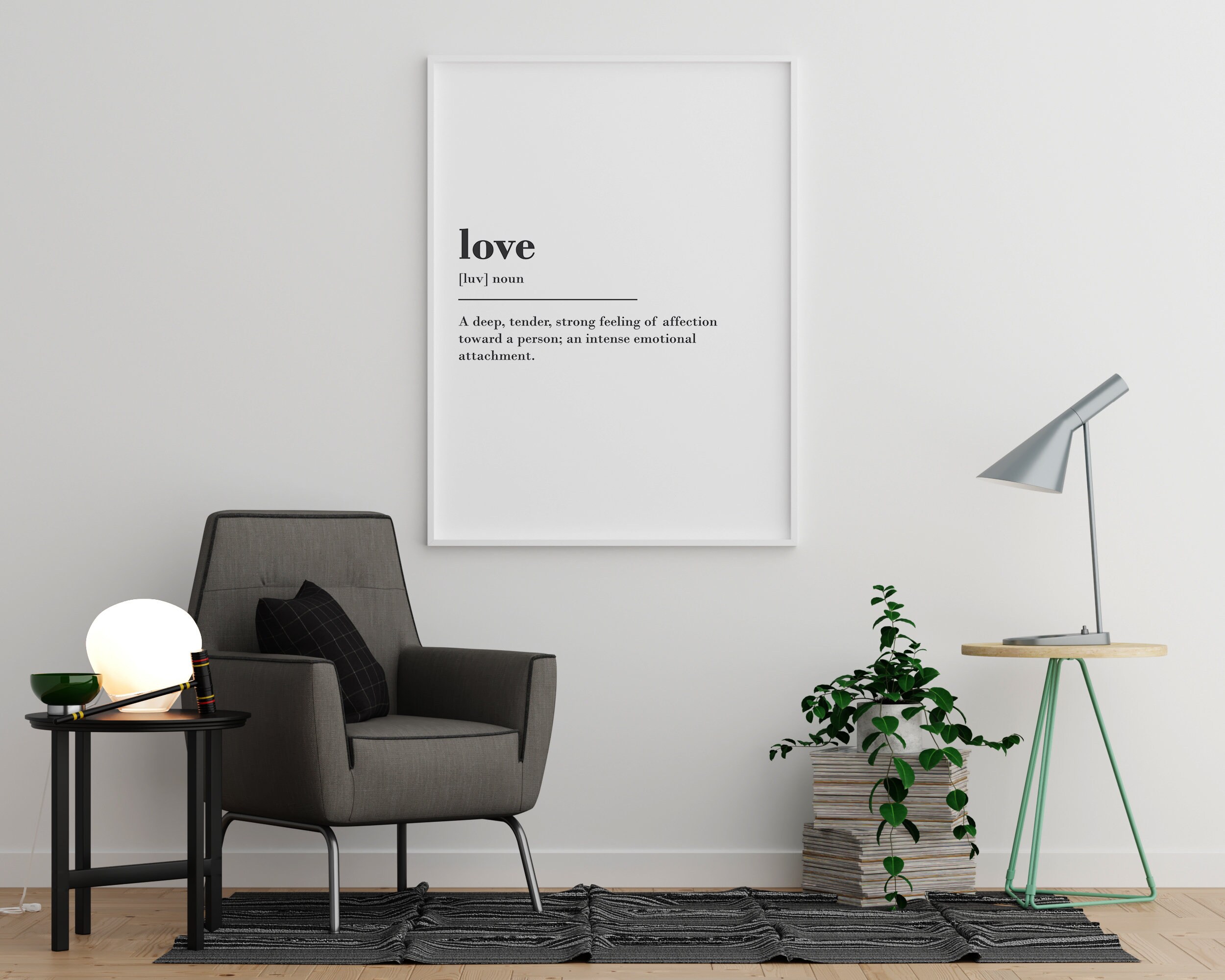 Love Definition Print Cute Love Posters Valentine's | Etsy