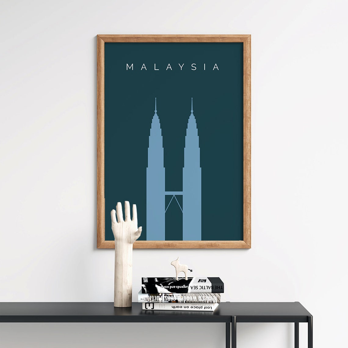 Malaysia Travel Poster Petronas Towers Kuala Lumpur Travel | Etsy