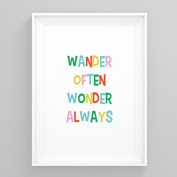 Wander Poster - Etsy UK