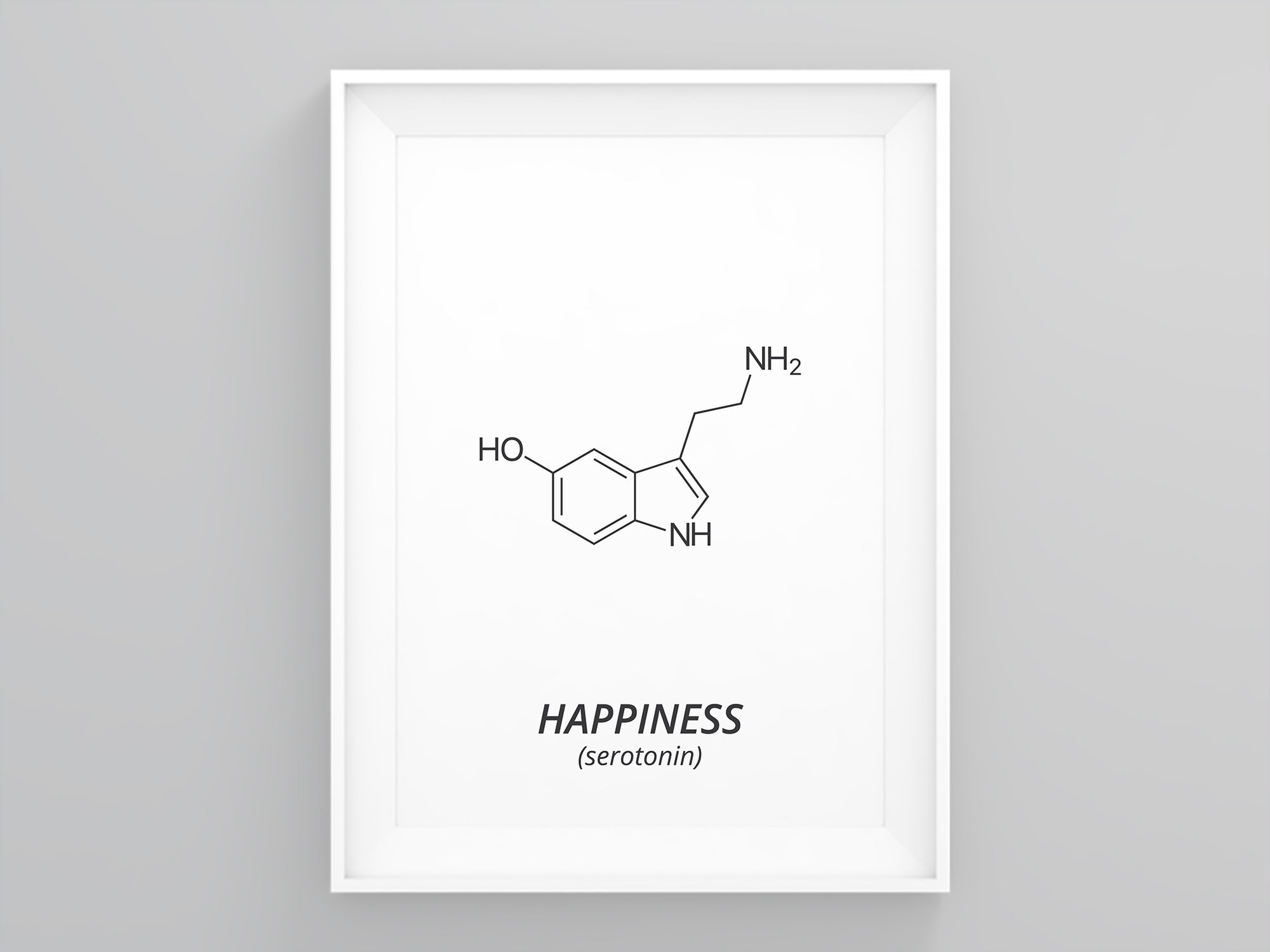 Happiness Molecule Poster Science Poster Nerd Print Science - Etsy