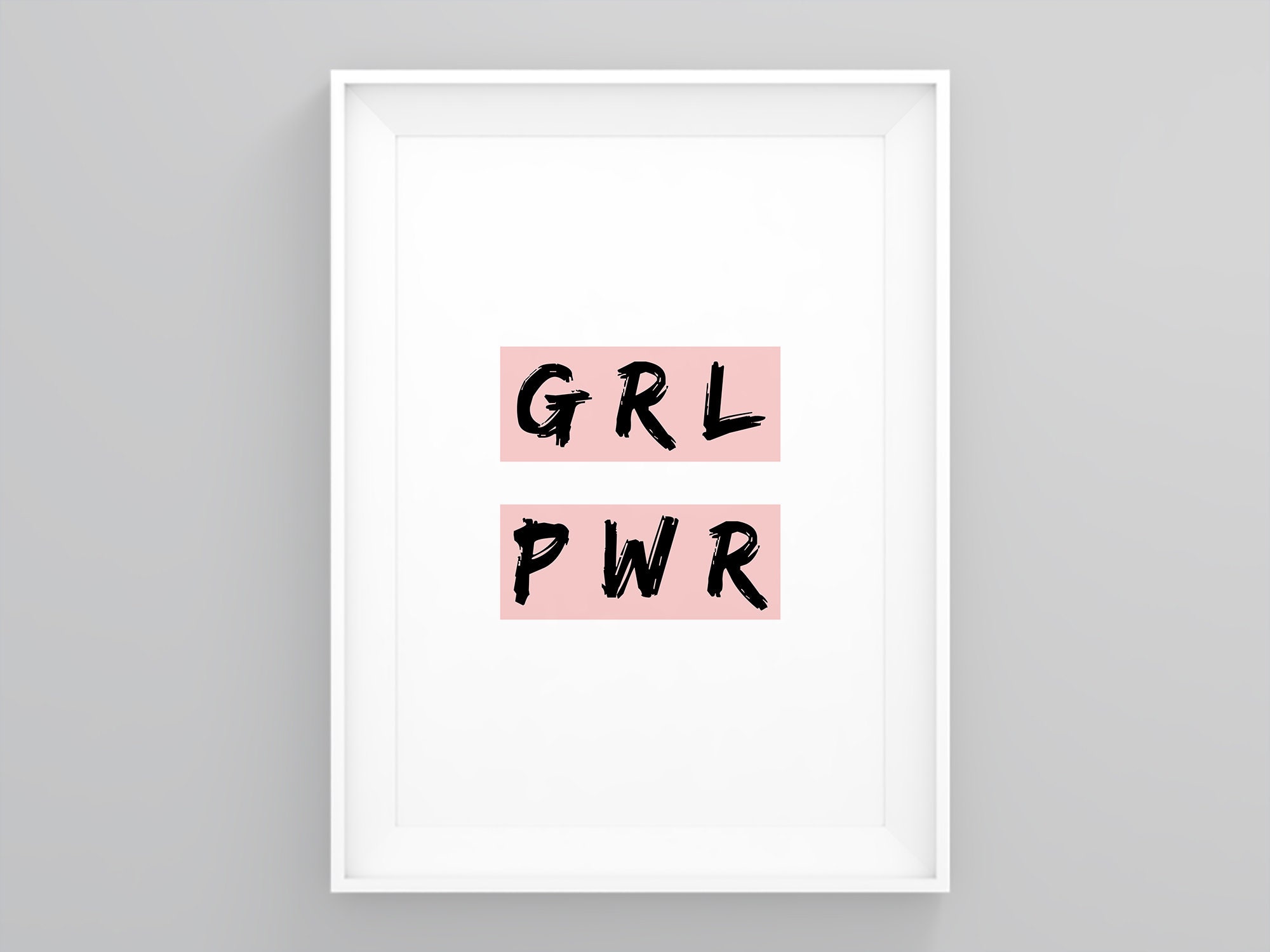 Grl Pwr Women Power Girl Power Art Print Strong Women - Etsy