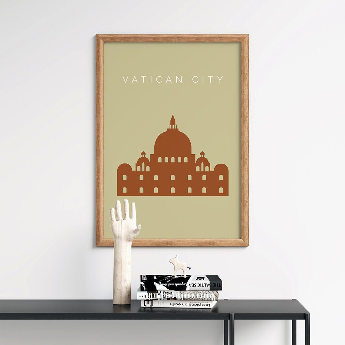 Vatican City Vintage Travel Posters St Peters Basilica Travel - Etsy