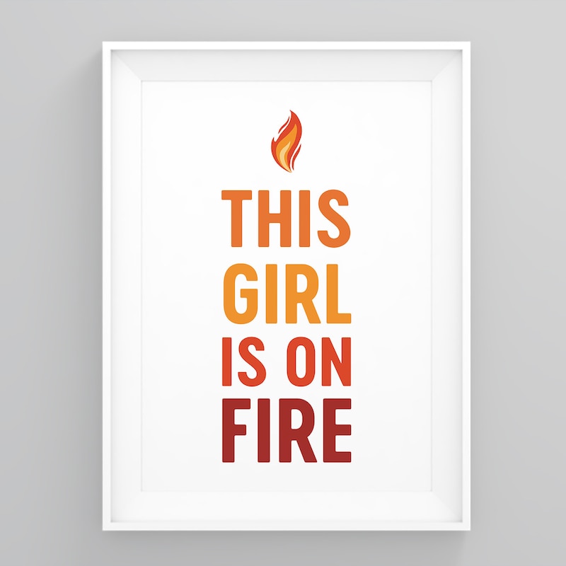 Girl on Fire - Etsy