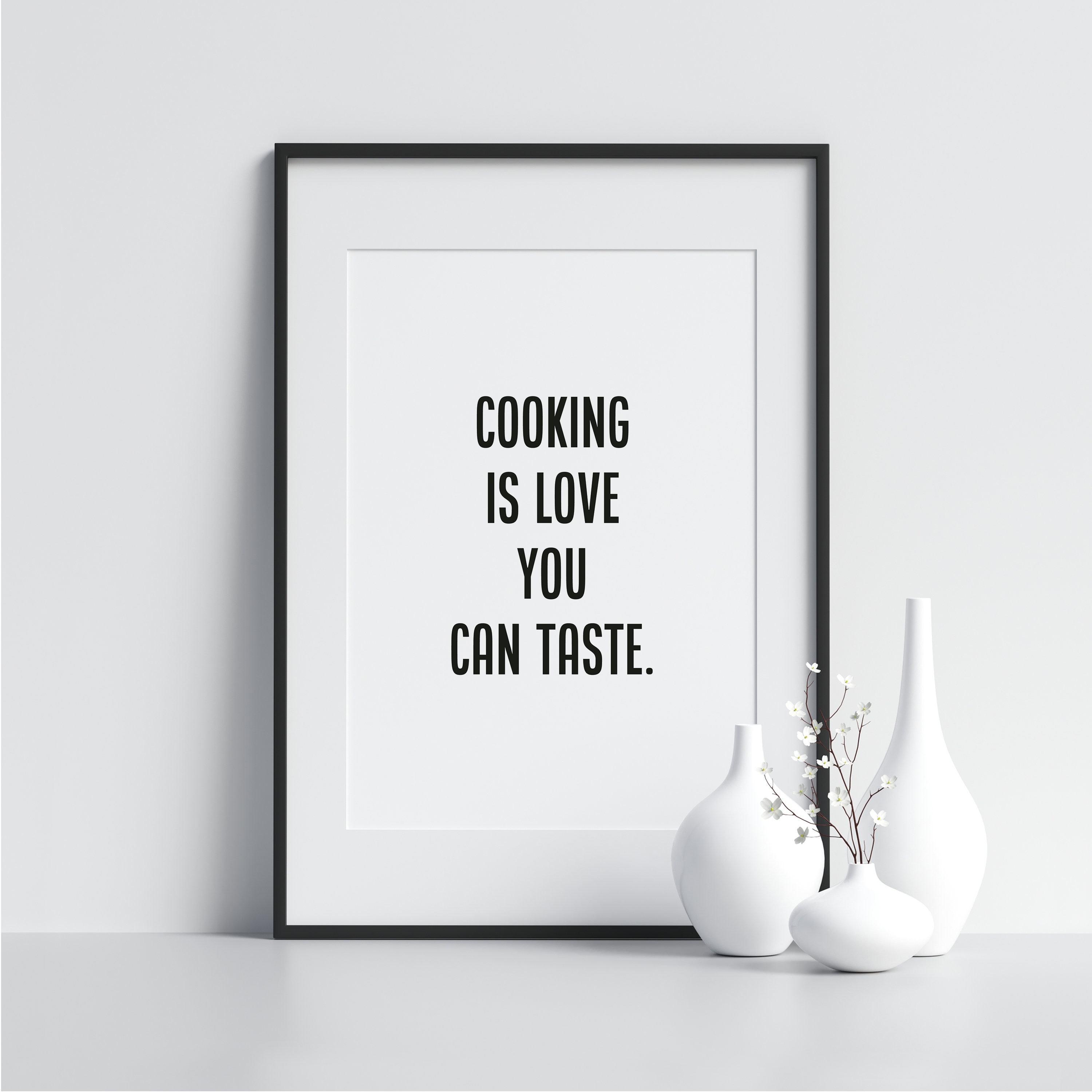 Cooking is Love You Can Taste. Culinary Gift Dining Room | Etsy