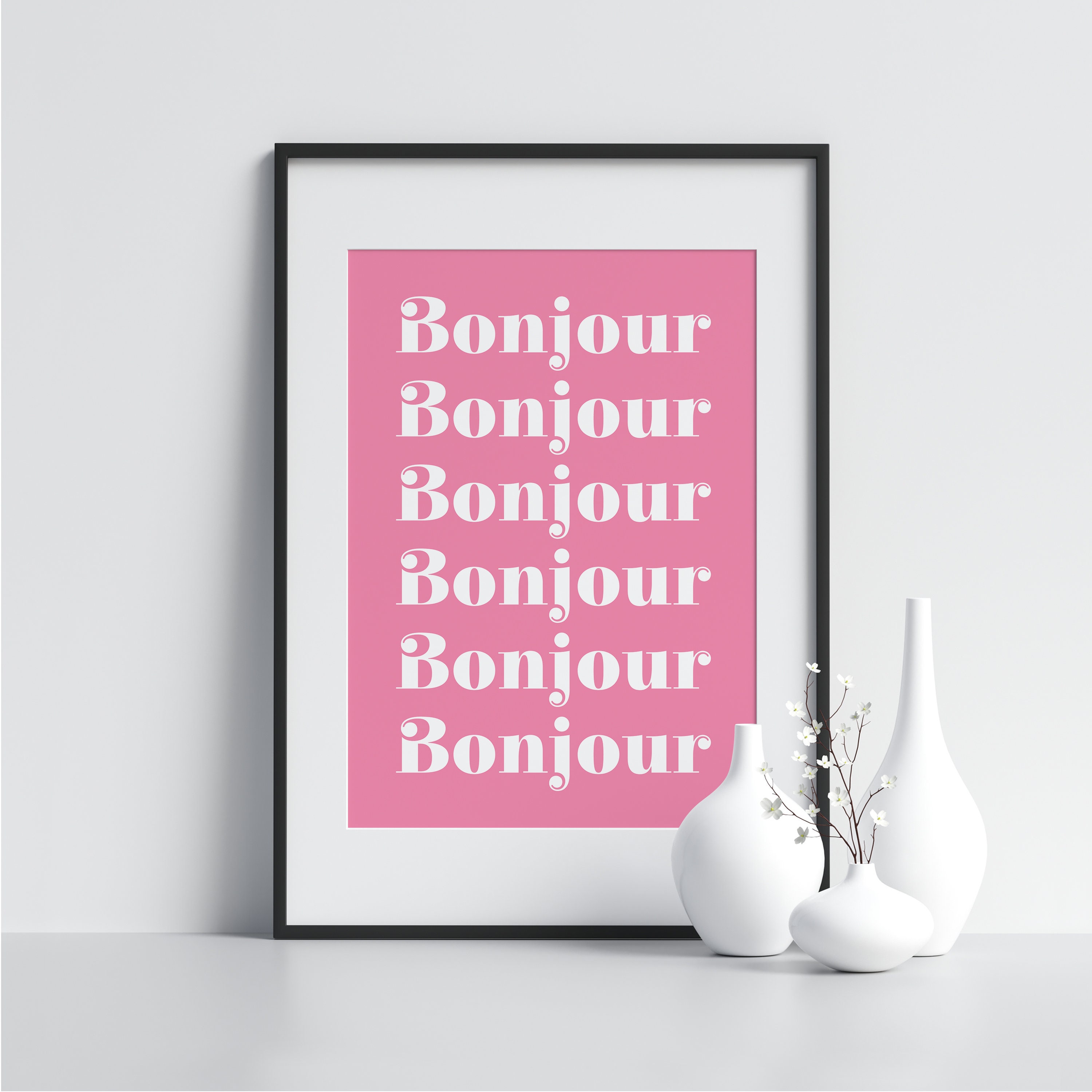 Bonjour Women Power Glamour Posters Feminist Wall Art Boss | Etsy