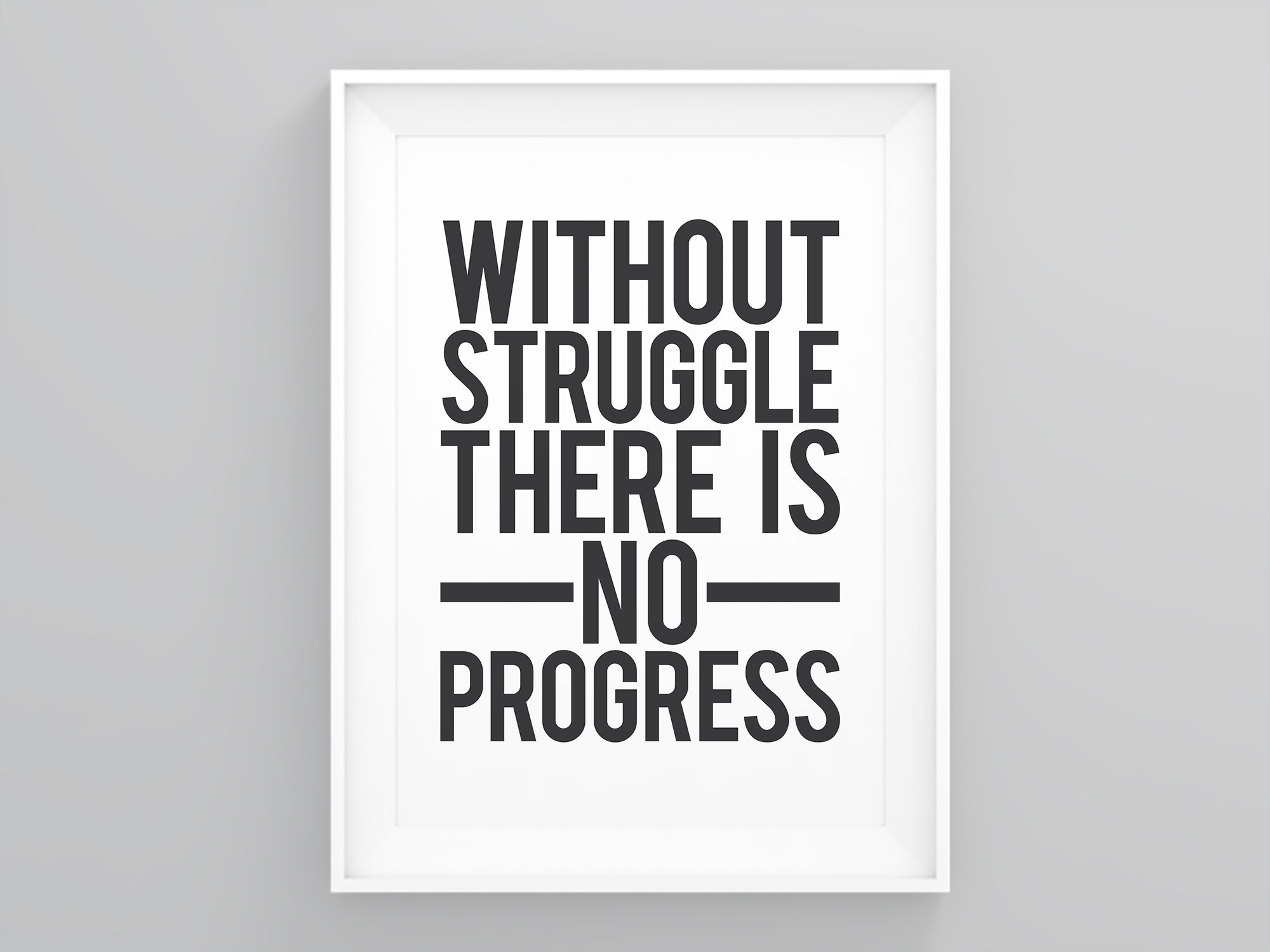 Without Struggle There is No Progress Wall Art Wall Prints | Etsy