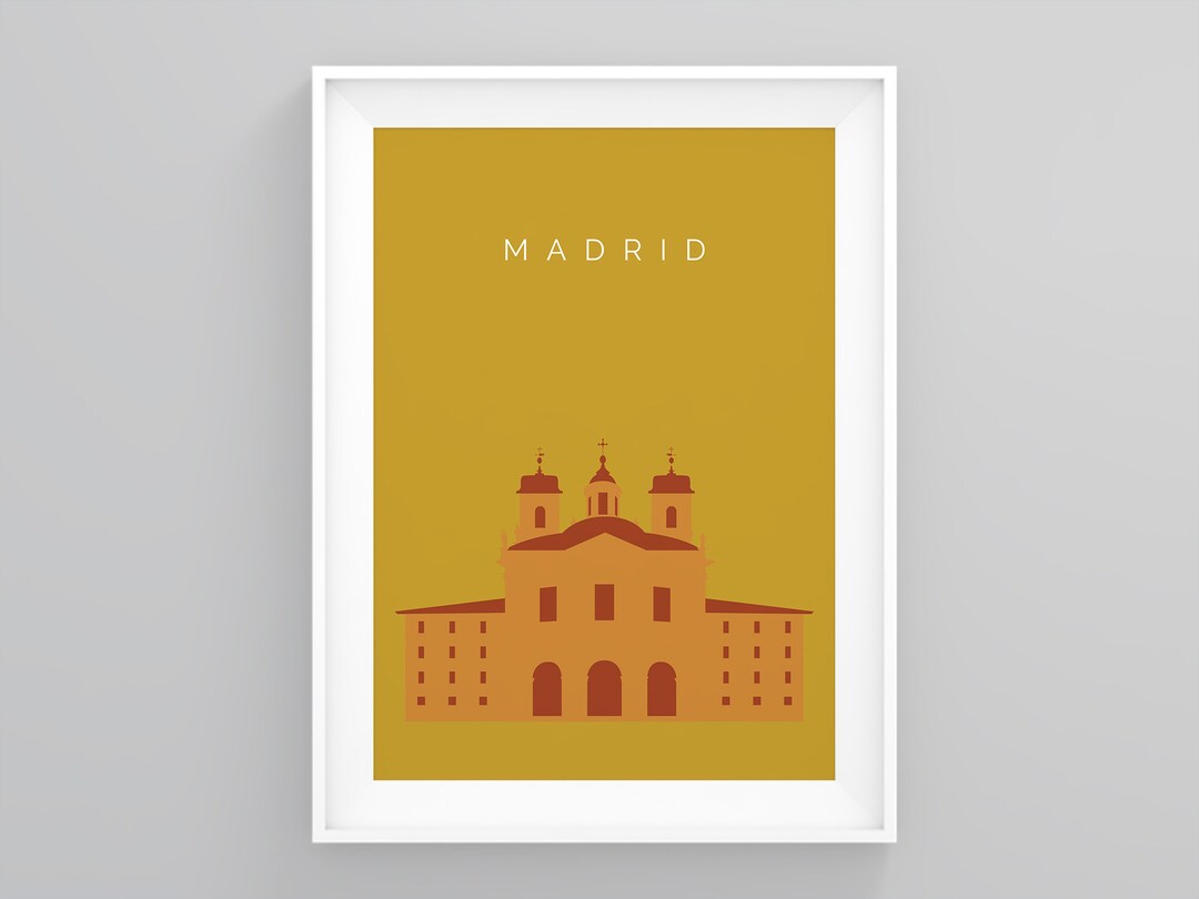 Madrid Travel Poster, Real Basilica De San Francisco El Grande, Travel ...