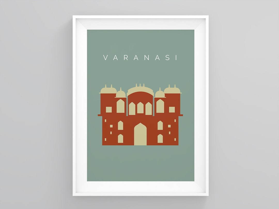 Varanasi Minimalistic Travel Poster, Ramnagar Fort Travel Poster ...