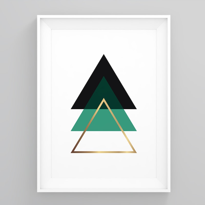 Geometric Art Print - Etsy