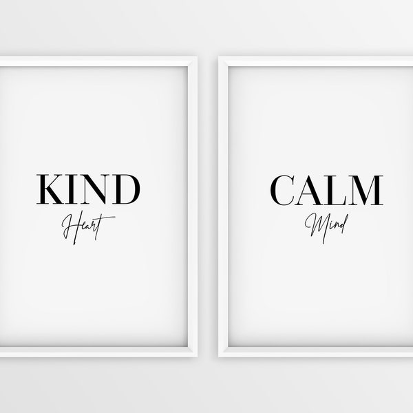 Kind Heart Calm Mind - Etsy