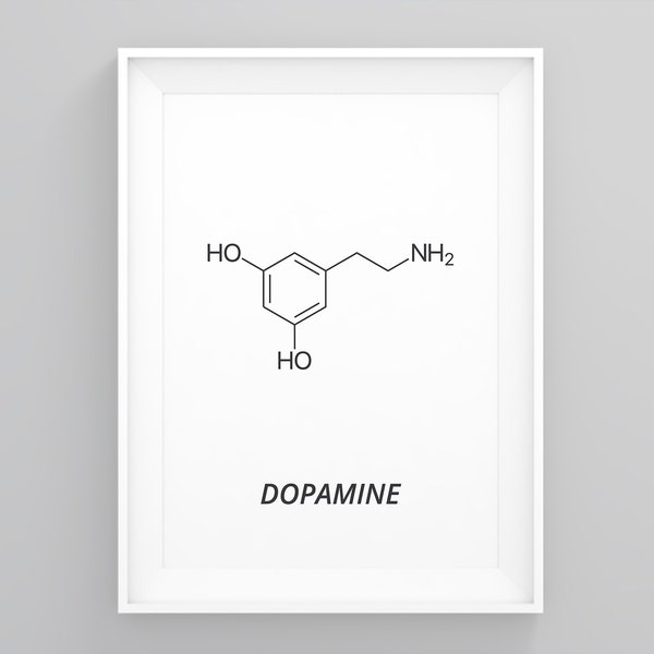 Dopamine Molecule - Etsy UK