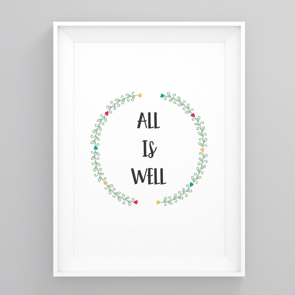 All Shall Be Well - Etsy UK