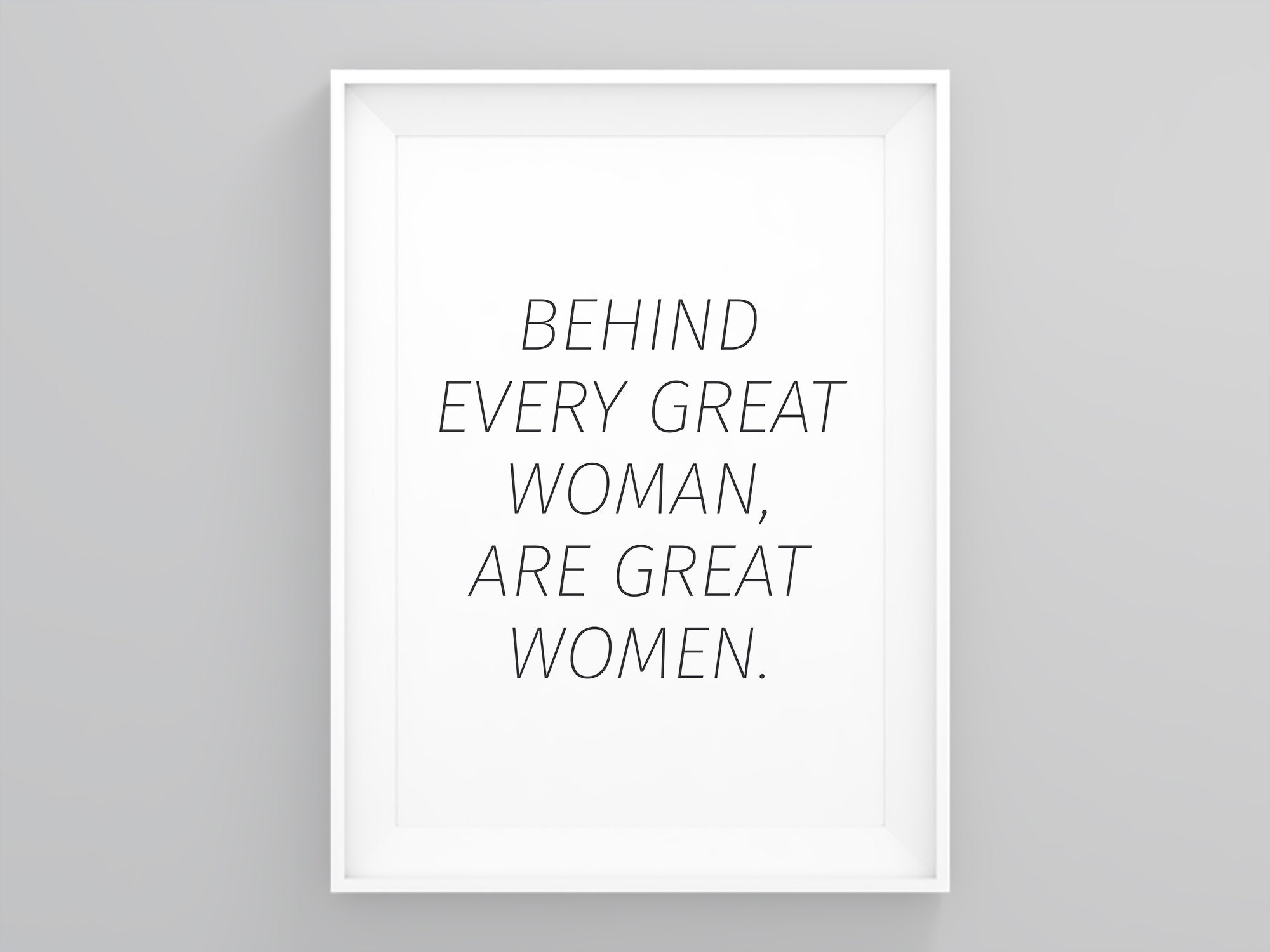 Behind Every Great Woman Empowering Art Print Strong Women - Etsy