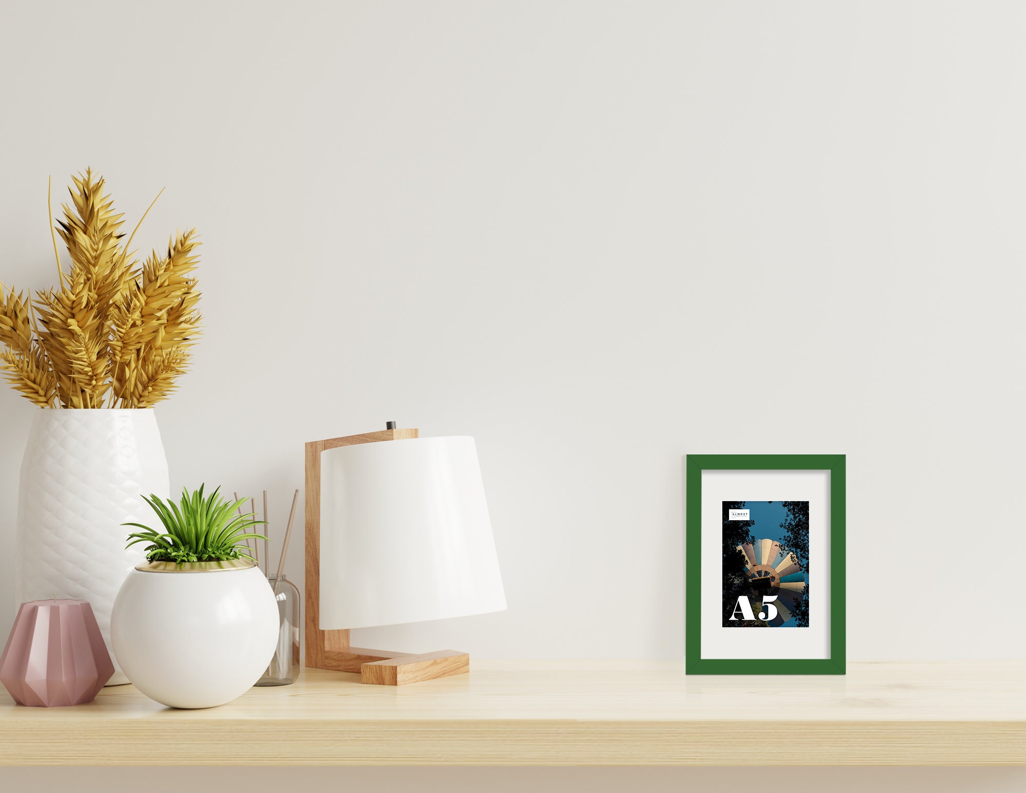 Green Picture Frame, A2 A3 A4 A5, Modern Frame Art, Thin Picture Frame ...