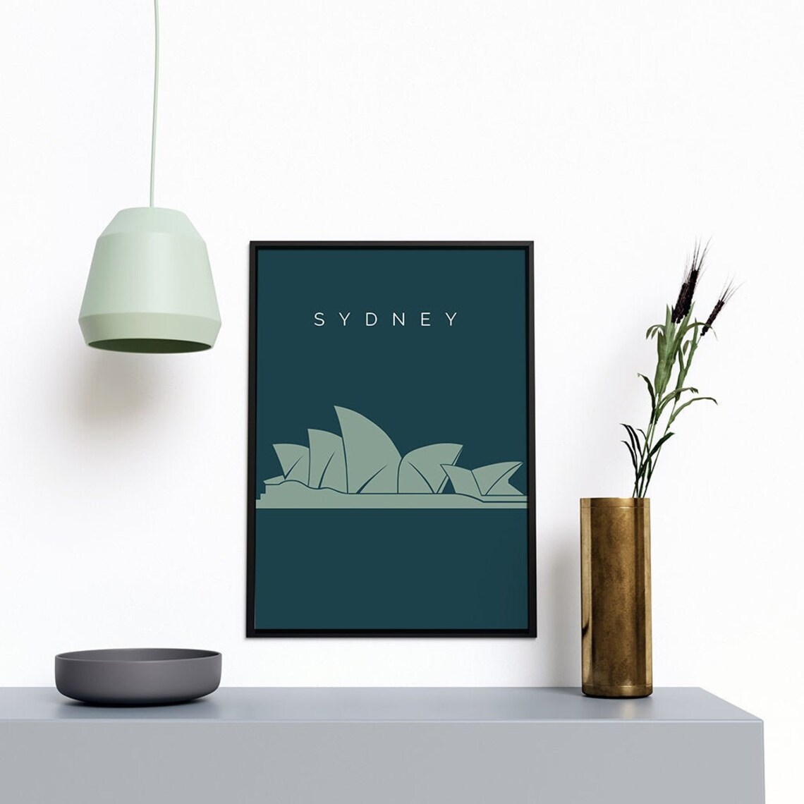 Sydney Land Mark Print Sydney Opera House Vintage Travel - Etsy