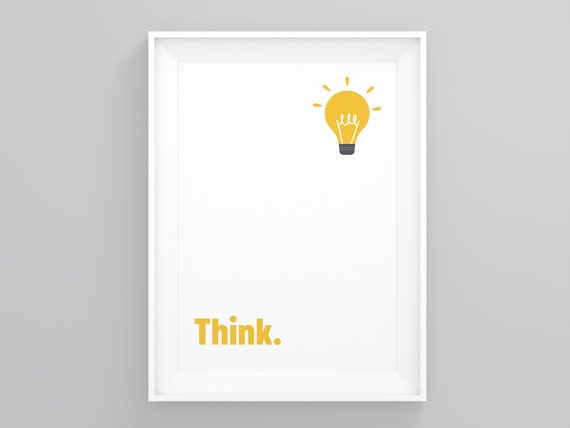 Think Girl Boss Print Poster Glamour Posters Gift Ideas | Etsy