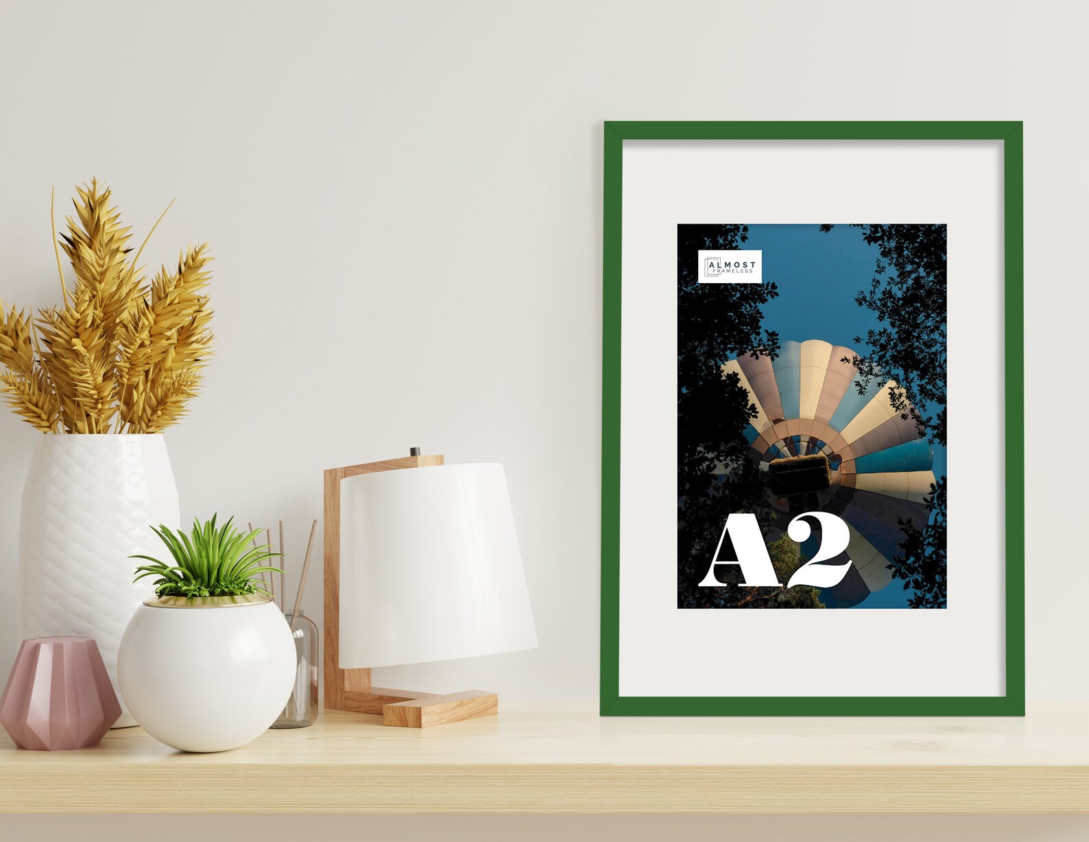 Green Picture Frame, A2 A3 A4 A5, Modern Frame Art, Thin Picture Frame ...