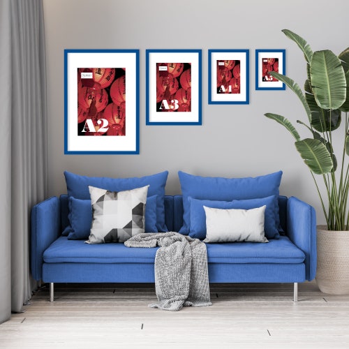 Green Picture Frame A2 A3 A4 A5 Modern Frame Art Thin - Etsy UK