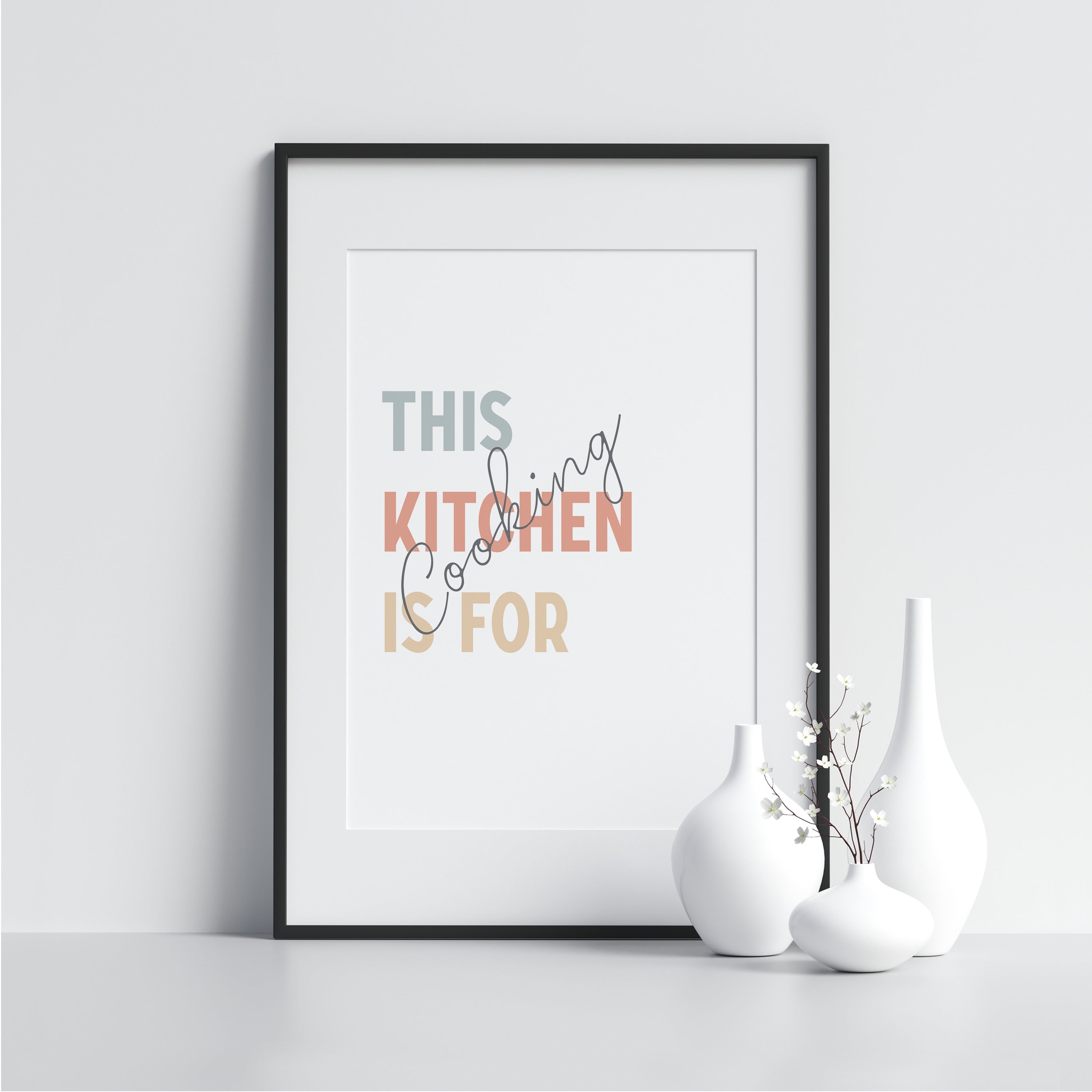 The Kitchen is for Cooking Kitchen Posters Cooking Prints - Etsy