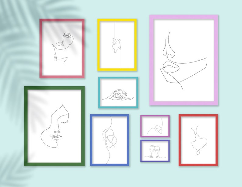 A3 Green Picture Frame Lilac A5 Photo Frame Blue A2 Photo | Etsy