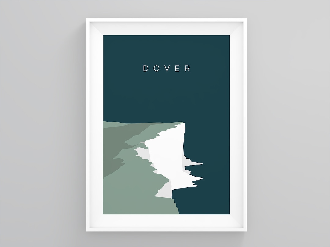 Dover Travel Poster, White Cliffs of Dover, Vintage Travel Posters ...