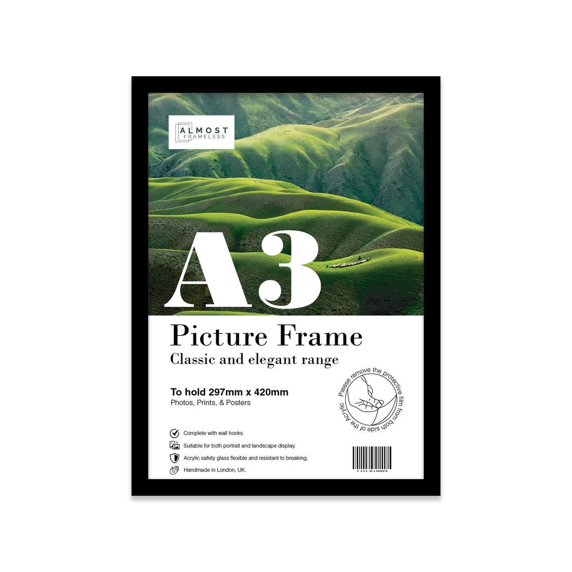 A3 Black Picture Frame Photo Frame Black A3 Size A3 Poster Etsy UK