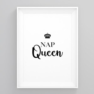 Nap Queen, Prints in Bedroom, Cute Bedroom Prints, Home Prints, Modern ...