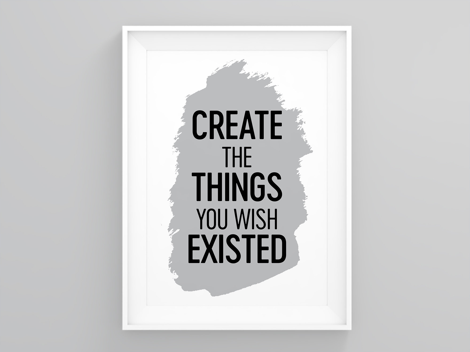 Create The Things You Wish Existed Hard Work Print Girl Boss | Etsy