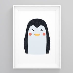 Cute Penguin Poster, Penguin Nursery Art, Childs Nursery Wall Art ...