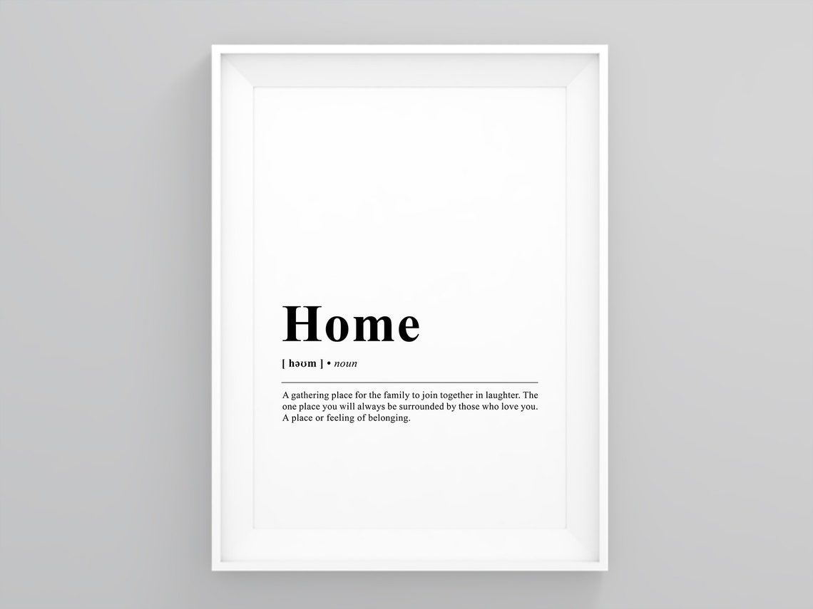 Home Dictionary Print Home Wall Decor Funny Definition Wall - Etsy