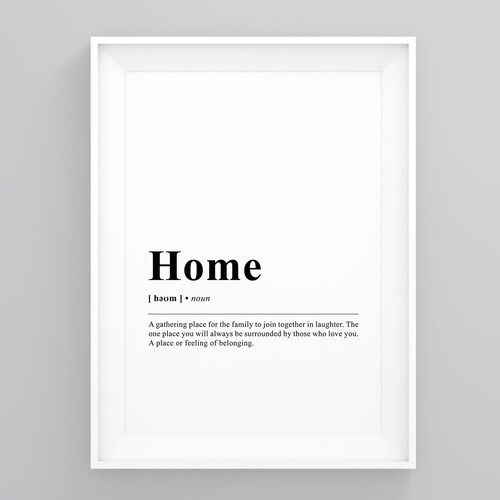 Home Dictionary Print Home Wall Decor Funny Definition Wall - Etsy
