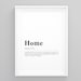 Home Dictionary Print Home Wall Decor Funny Definition Wall | Etsy