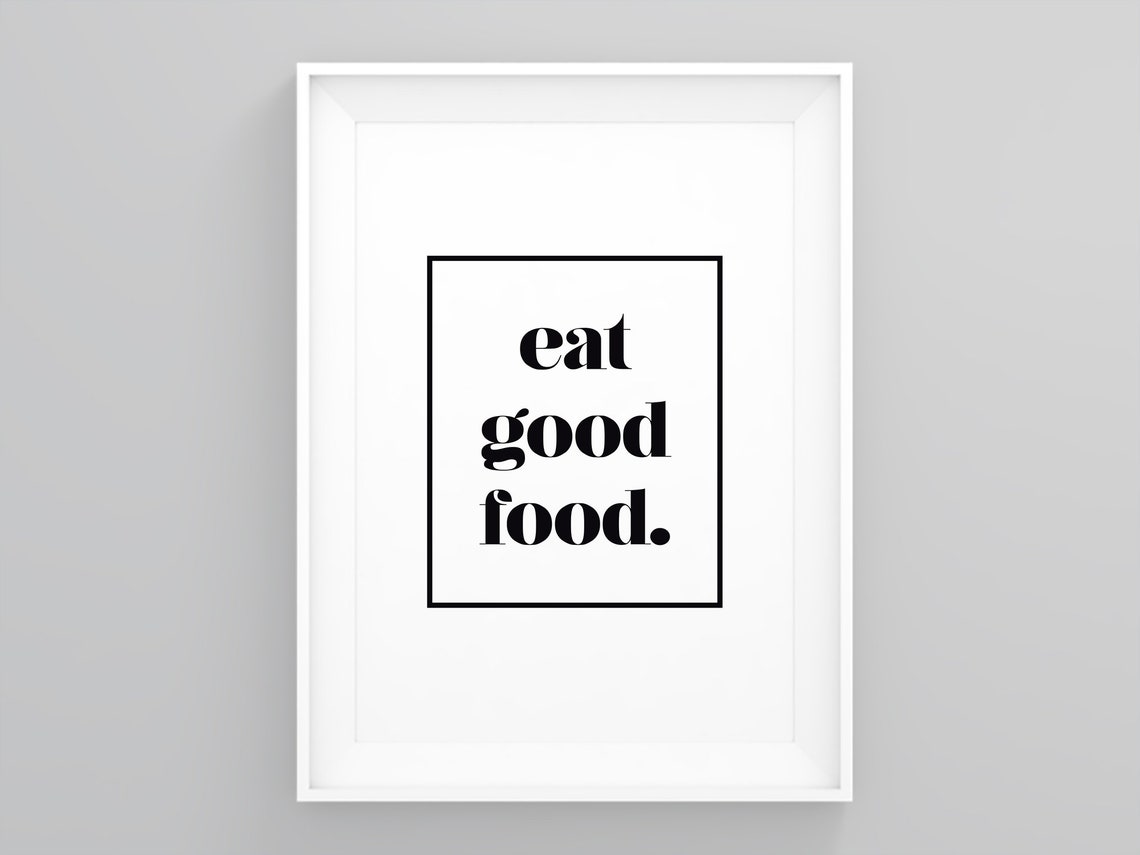 Eat Good Food Framed Prints Bakery Poster Modern Art - Etsy