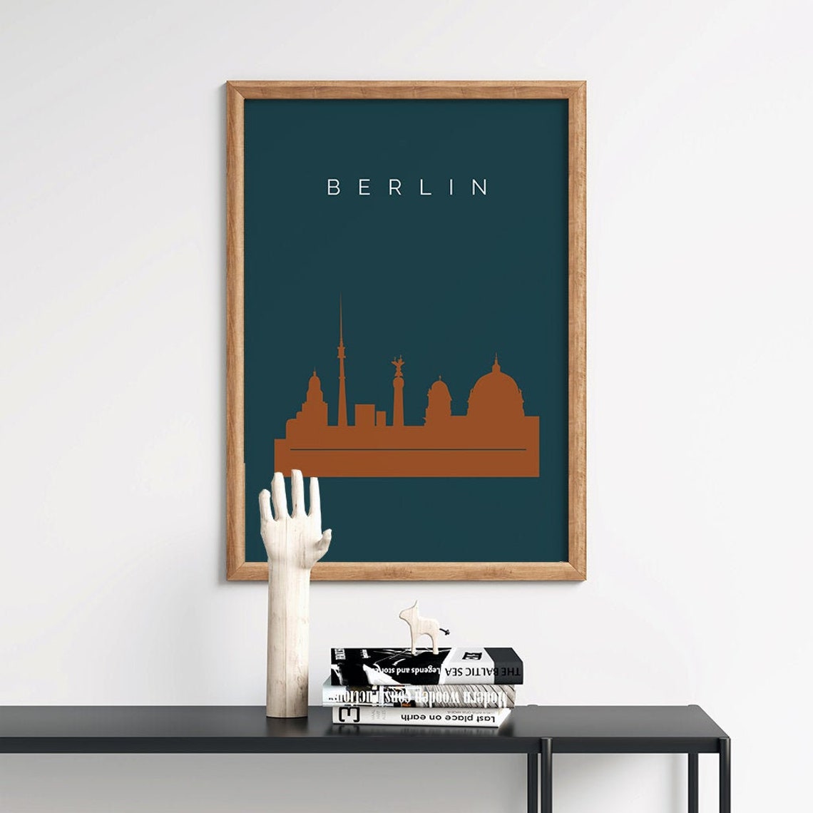 Berlin Vintage Travel Posters Berlin Wall Land Mark Print | Etsy