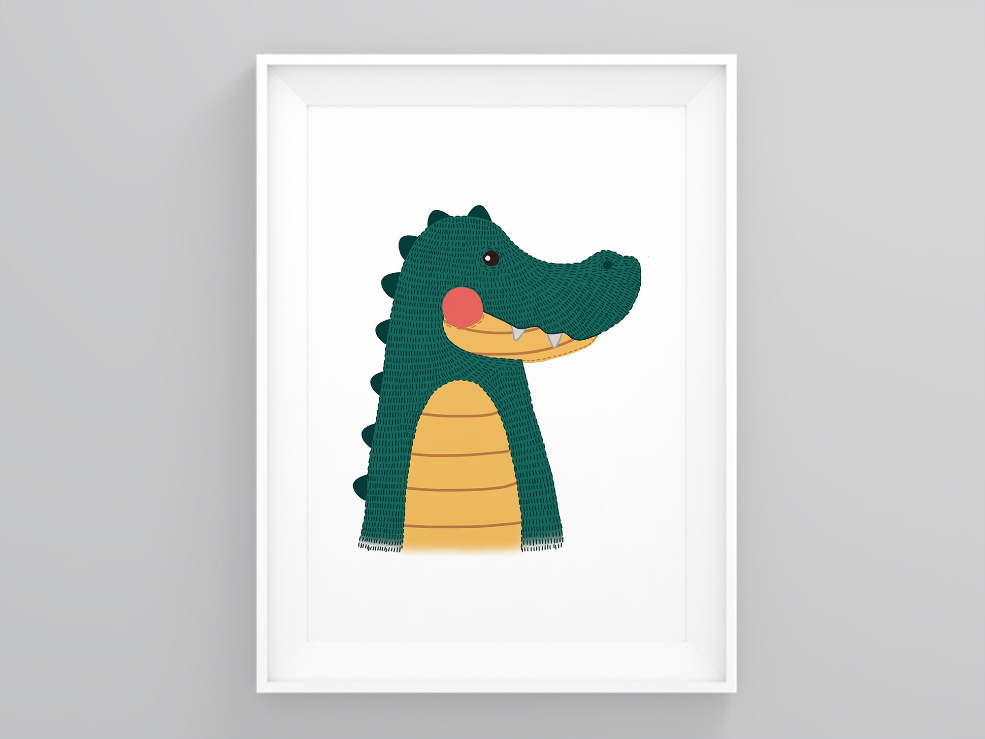 Crocodile Print Nursery Crocodile Cute Crocodile Poster - Etsy