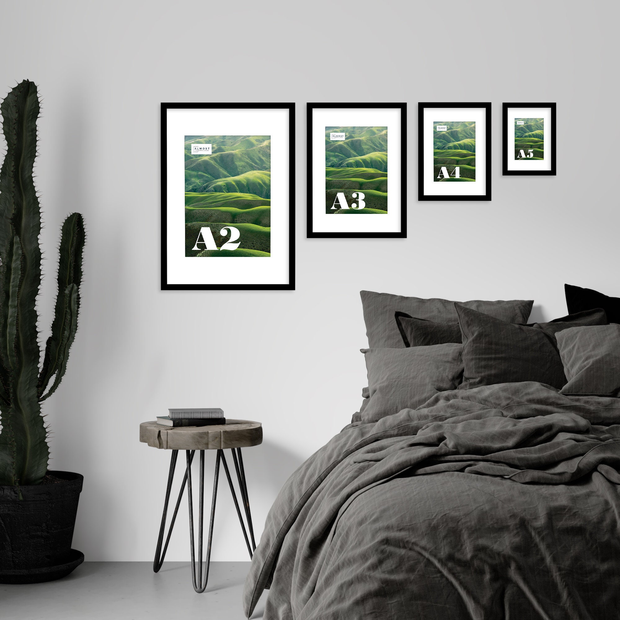 Black Picture Frame Black Photo Frame A2 A3 A4 A5 White Mounted Frames Poster Frame Thin Picture Frame Modern Frame Art Home Decor Etsy UK