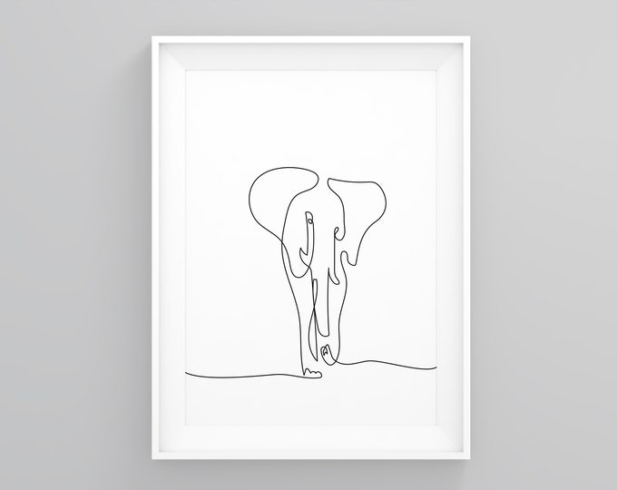 Connection Line Drawing Print, Gallery Wall Decor, Minimalist Print ...