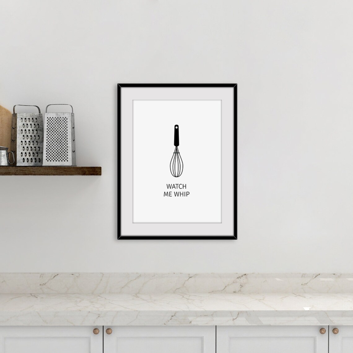 Watch Me Whip Funny Kitchen Pun Art Print Home Kitchen - Etsy