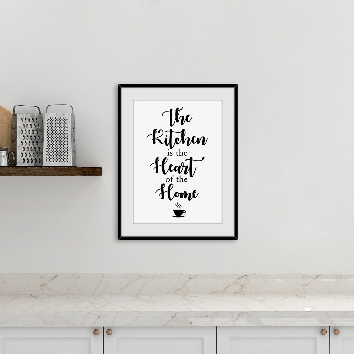 The Kitchen is the Heart of the Home Kitchen Decor Prints - Etsy