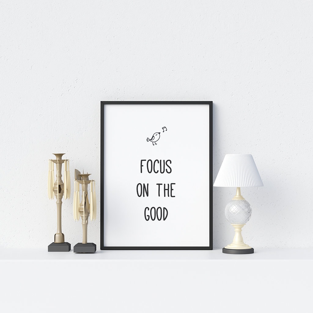 Focus on the Good Gift Ideas Gifts for Men Modern Art - Etsy