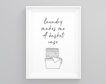 The Laundry Room Apartment Decor Prints Framed Poster | Etsy
