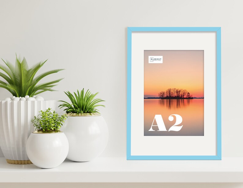 A2 Light Blue Picture Frame Large A2 Poster Frame Photo | Etsy