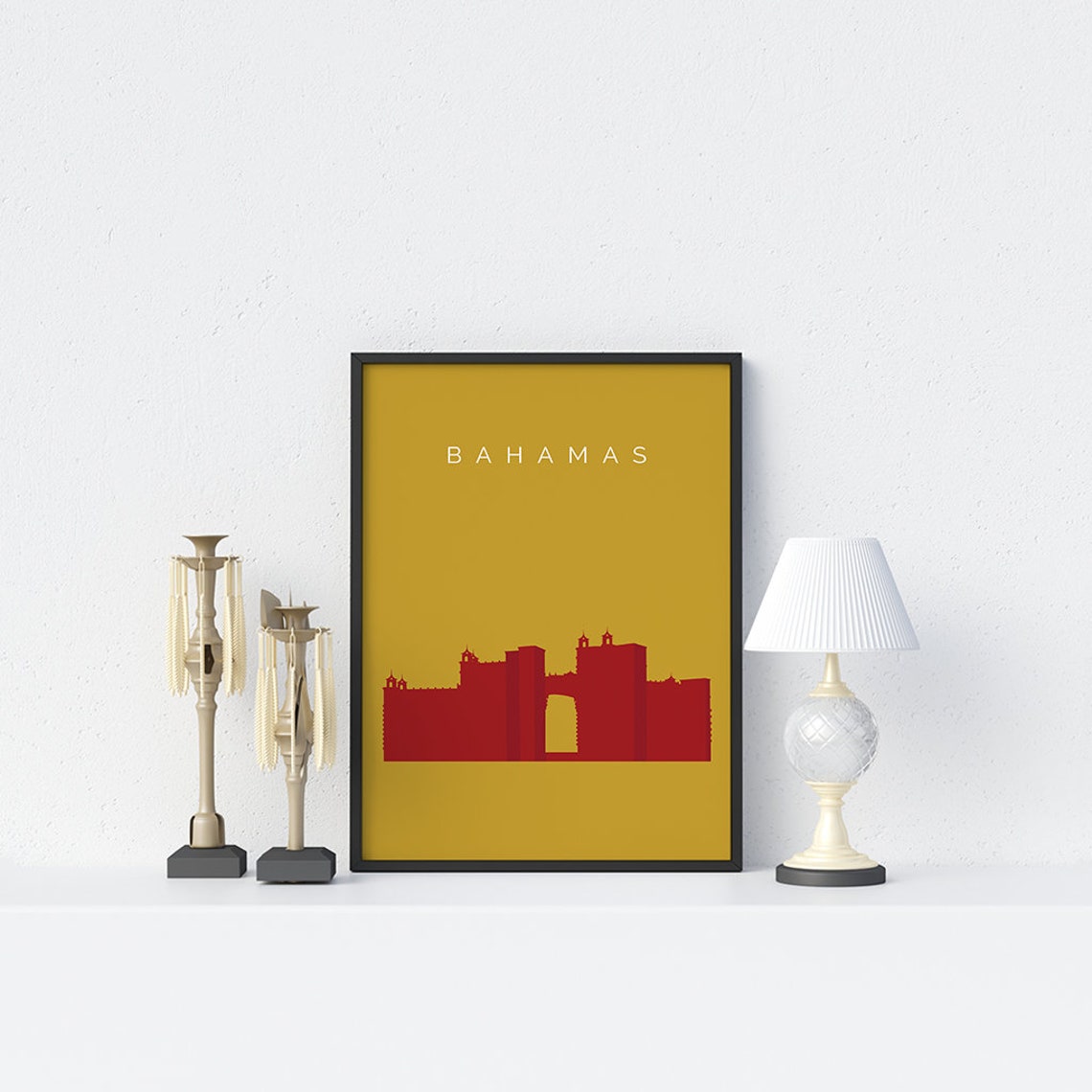 Bahamas Retro Travel Posters Atlantis Resot Wanderlust - Etsy