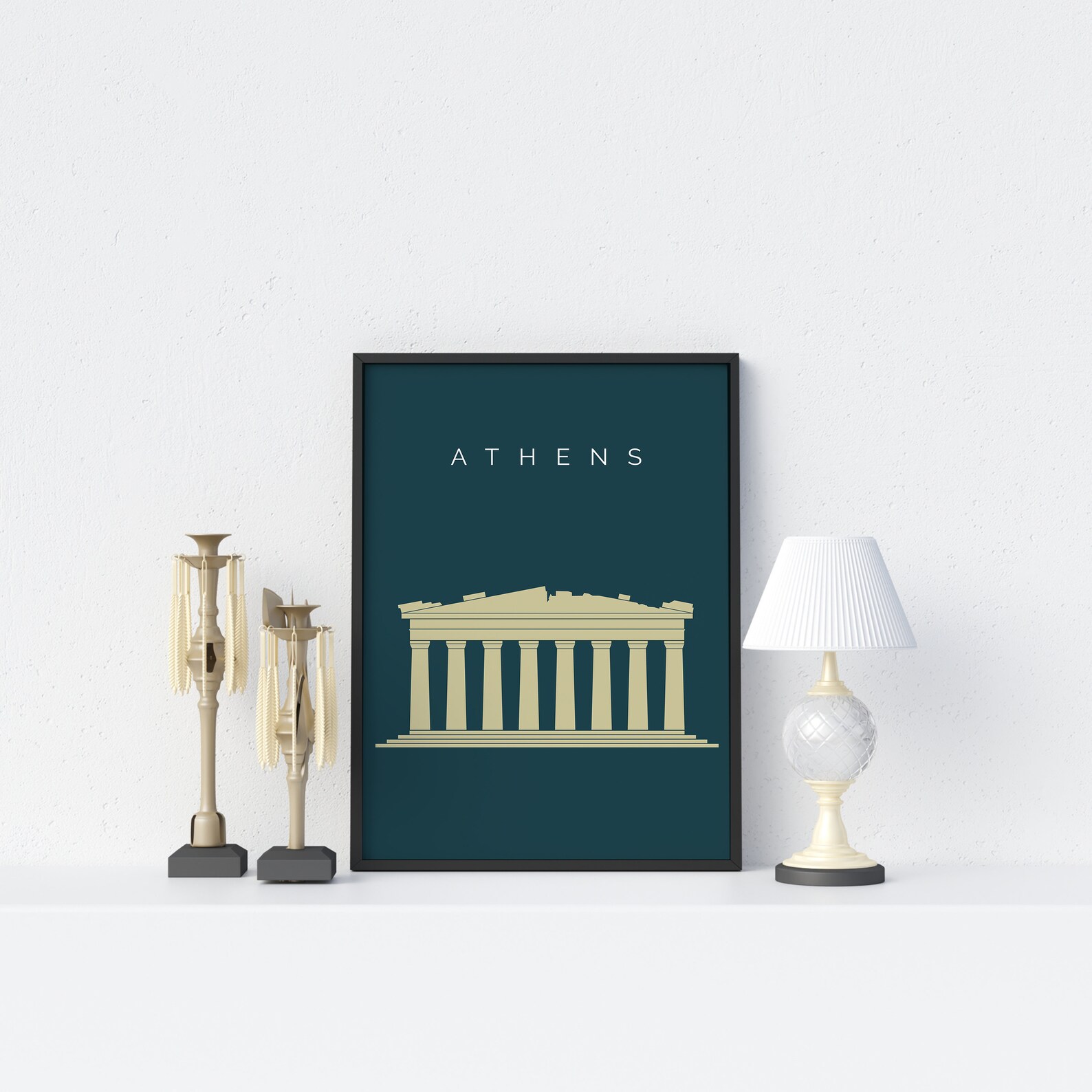 Athens Travel Poster Acropolis Vintage Travel Posters Athens | Etsy