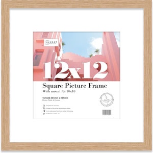 Square Picture Frames With Mounts 5x5 / 6x6 / 7x7 / 8x8 / 9x9 / 10x10 ...
